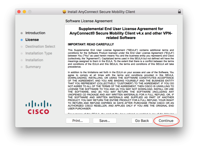 Installing the Cisco AnyConnect VPN client | Columbia University ...